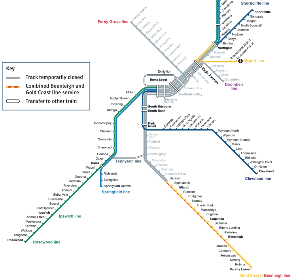 Service Changes (Track Work) | Brisbane Airtrain